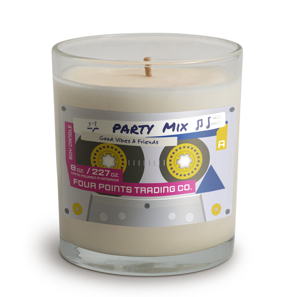 Party Mix 8 oz Soy Candle - Four Points Trading Co.